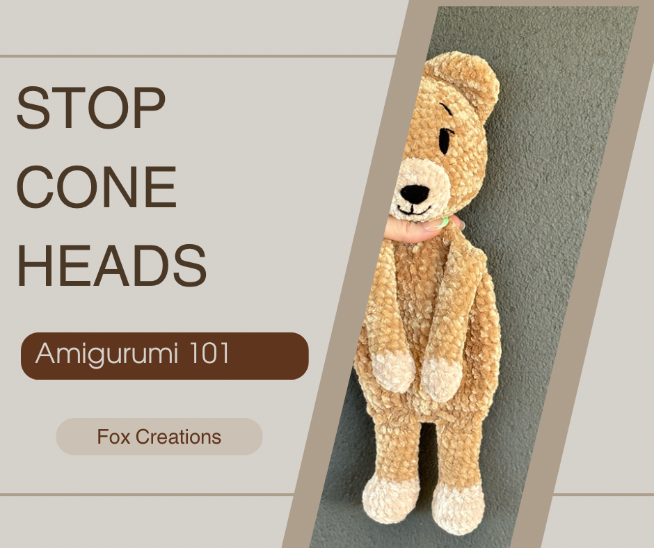 How to Stop Cone Heads with Plush Yarn - Fox Creations